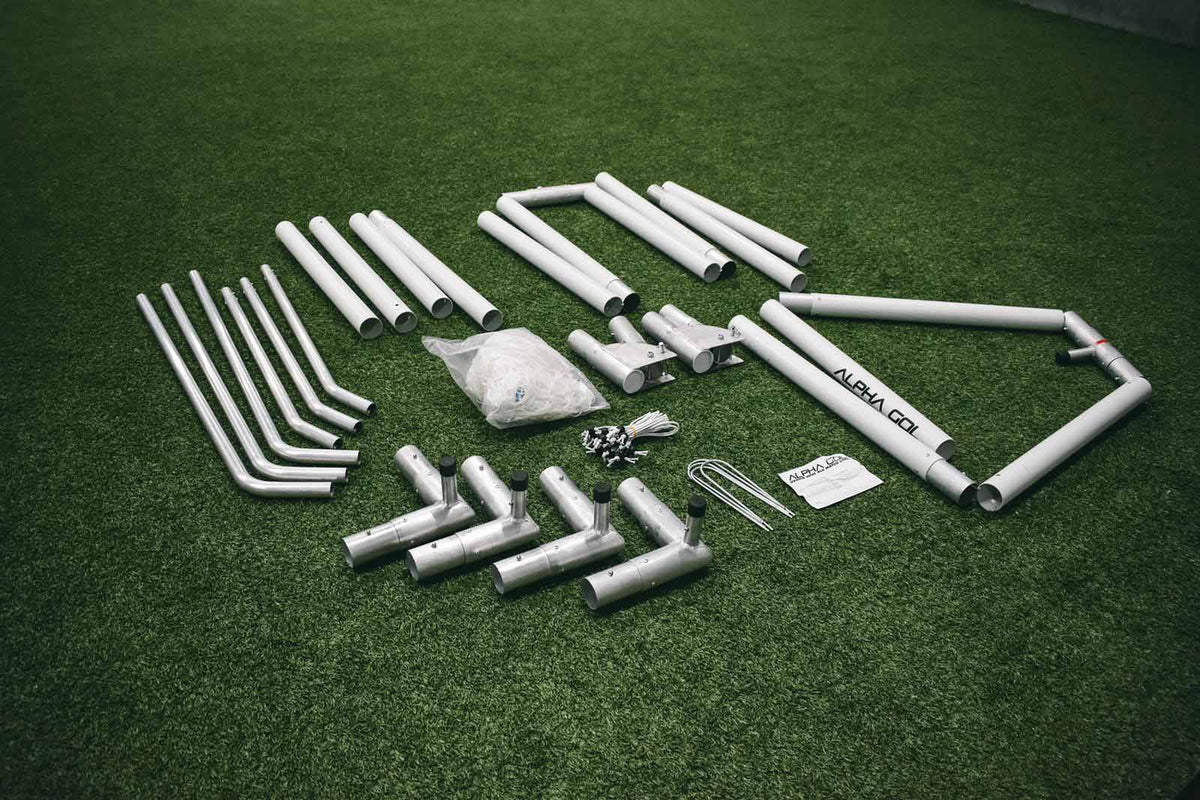 Alpha Hybrid Aluminum-PVC Goal – KPI Sports