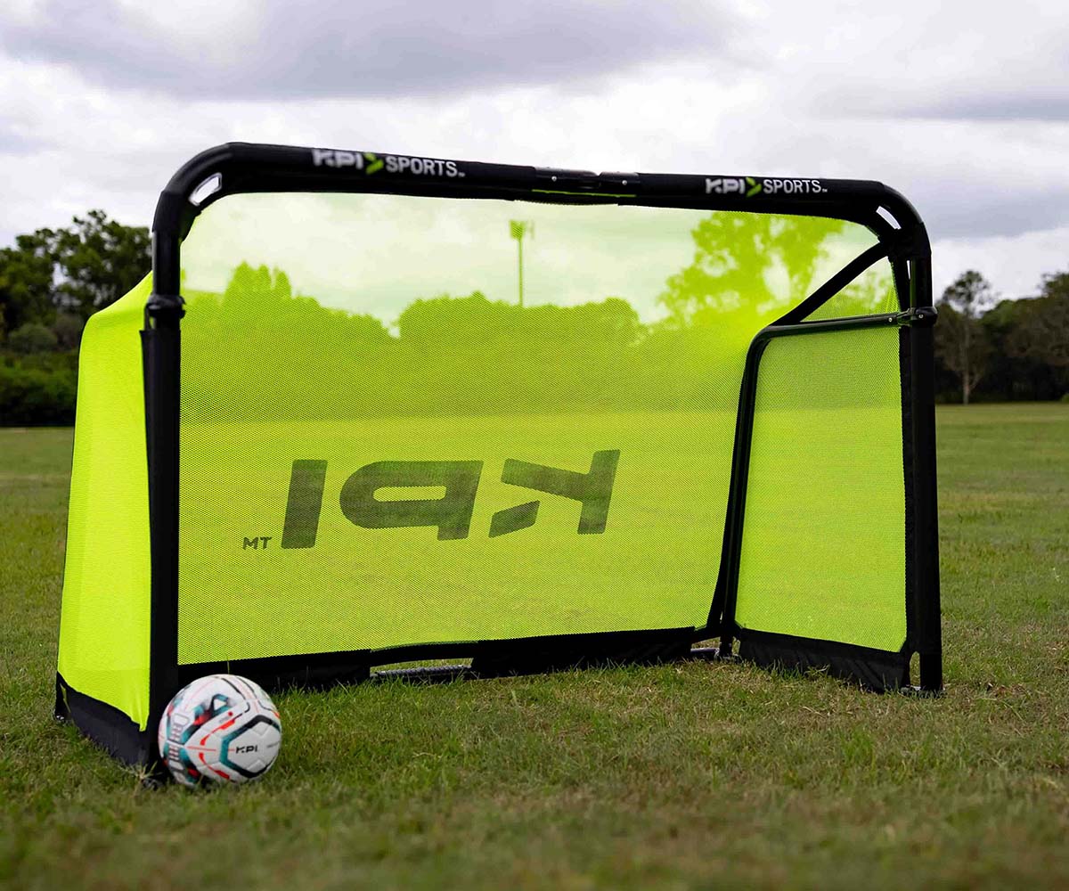 Aluminium Soccer Goals - Foldable Black Soccer Goal - Portable Soccer ...